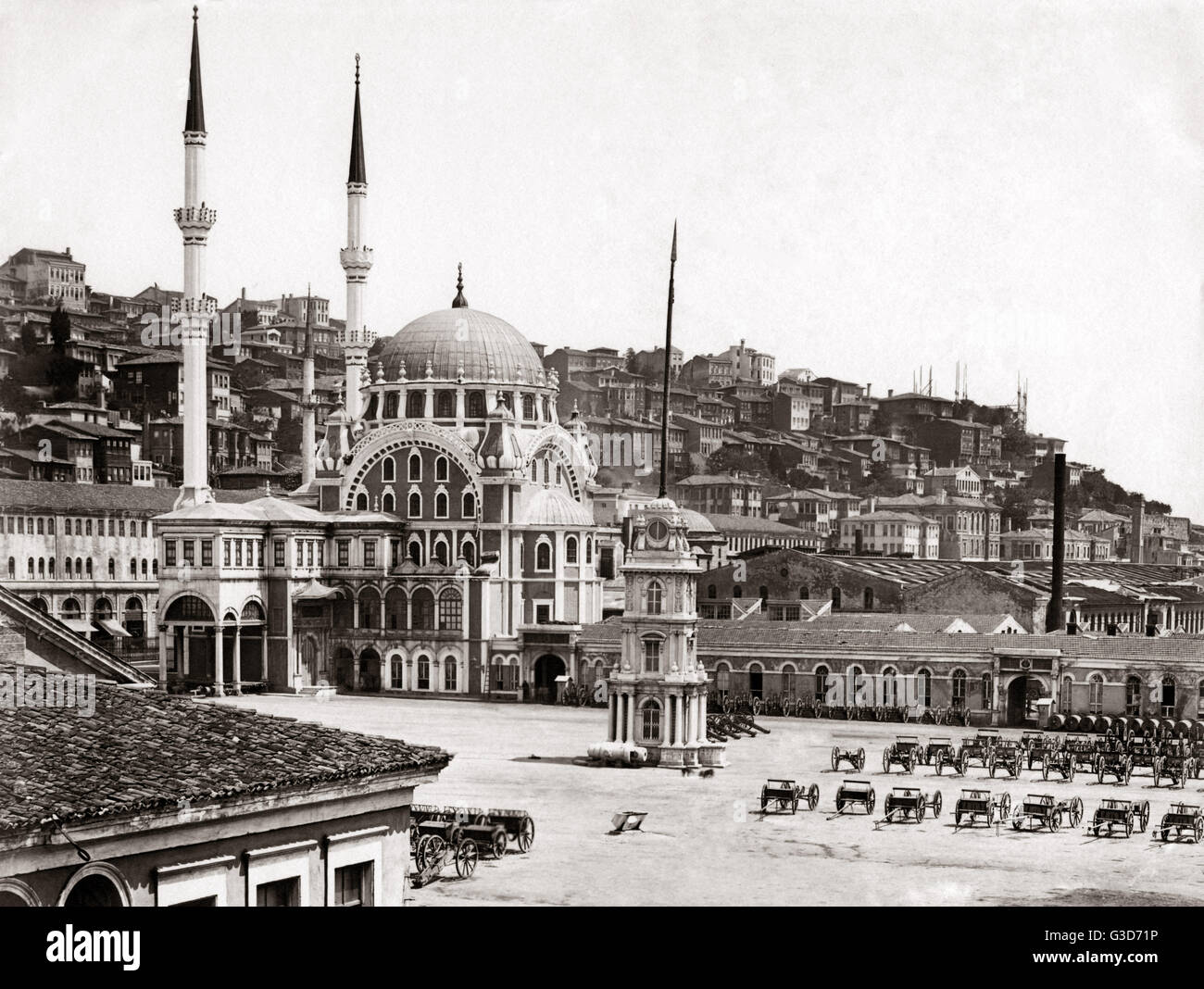 Constantinople (Istanbul) Turkey, circa 1890 - Artillery pie Stock ...