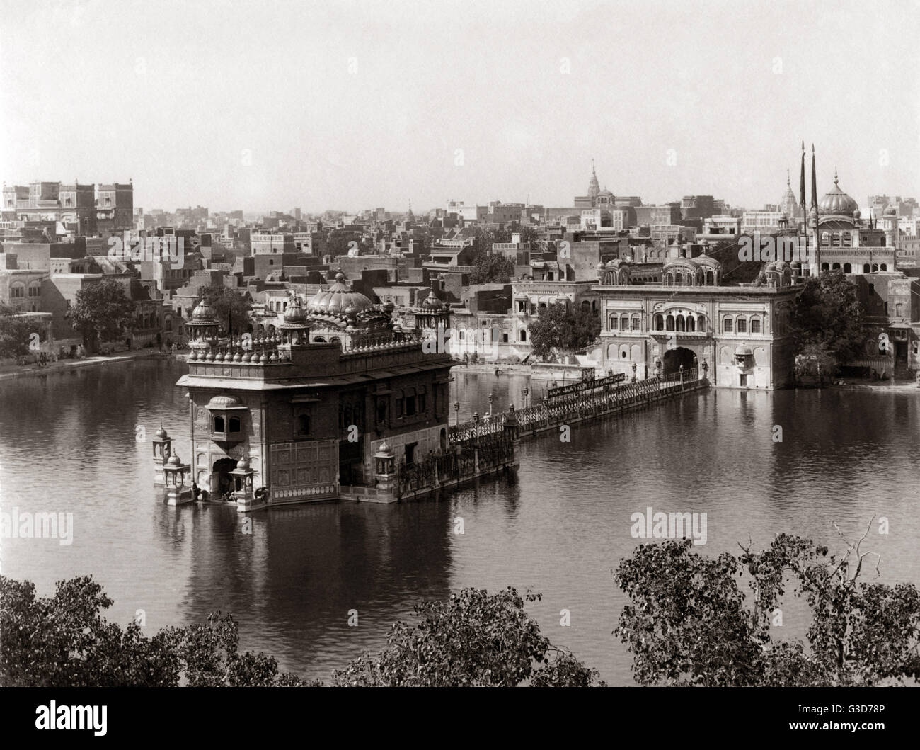 Sikh Golden Temple at Amritsar, India, circa 1890 Stock Photo - Alamy