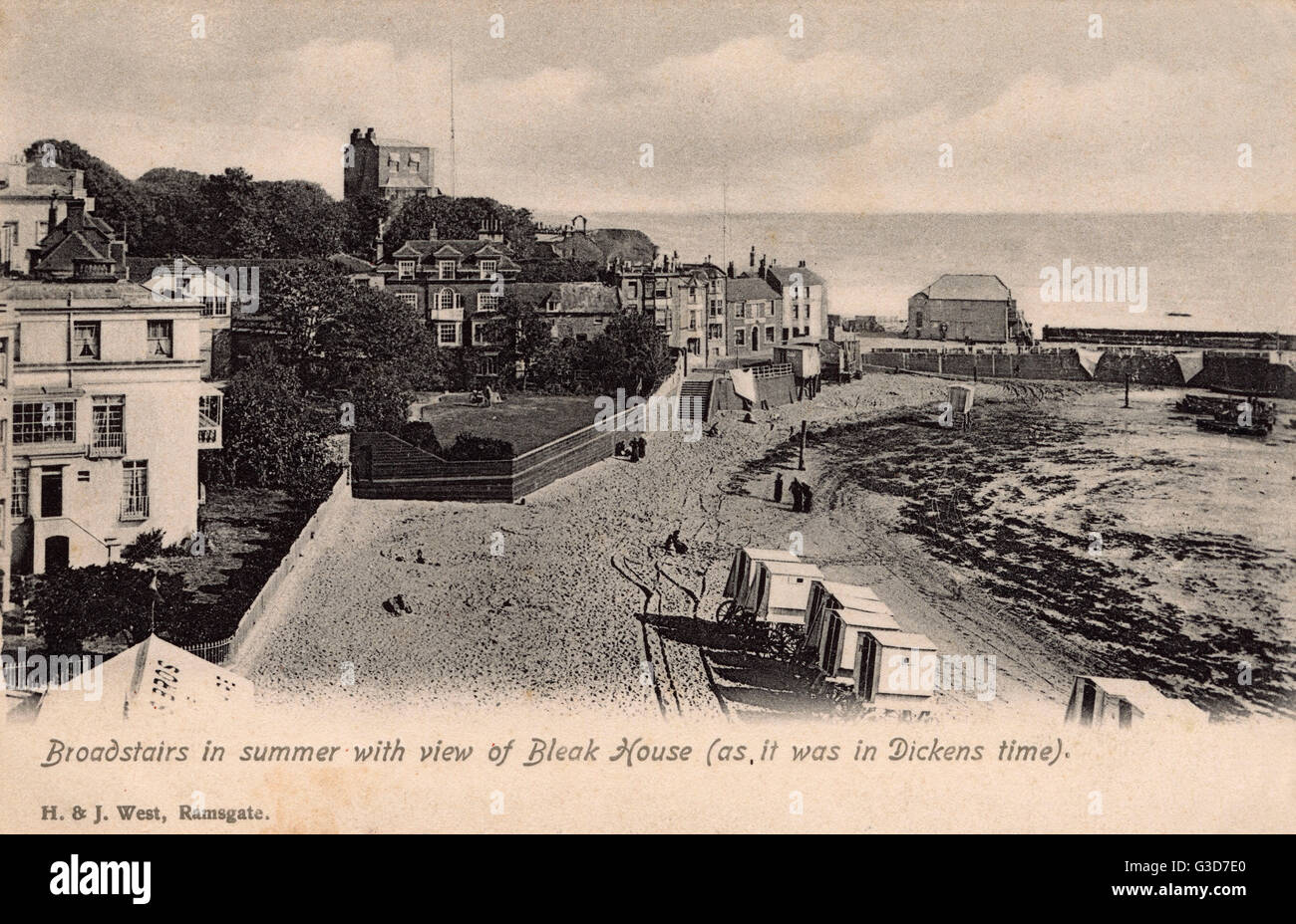 Broadstairs, Kent - Beach and view of Bleak House Stock Photo - Alamy