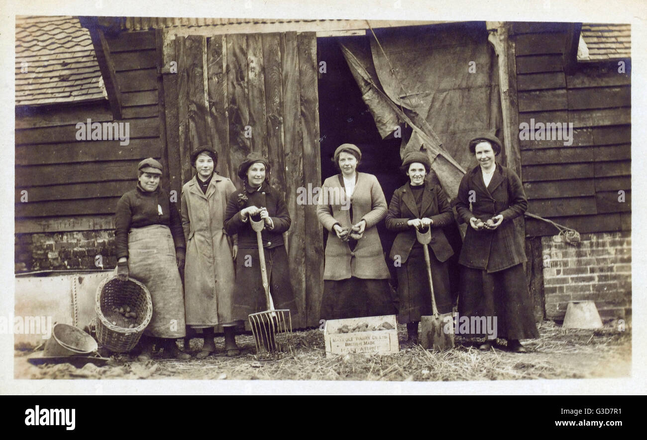 Land girls ww1 hi-res stock photography and images - Alamy