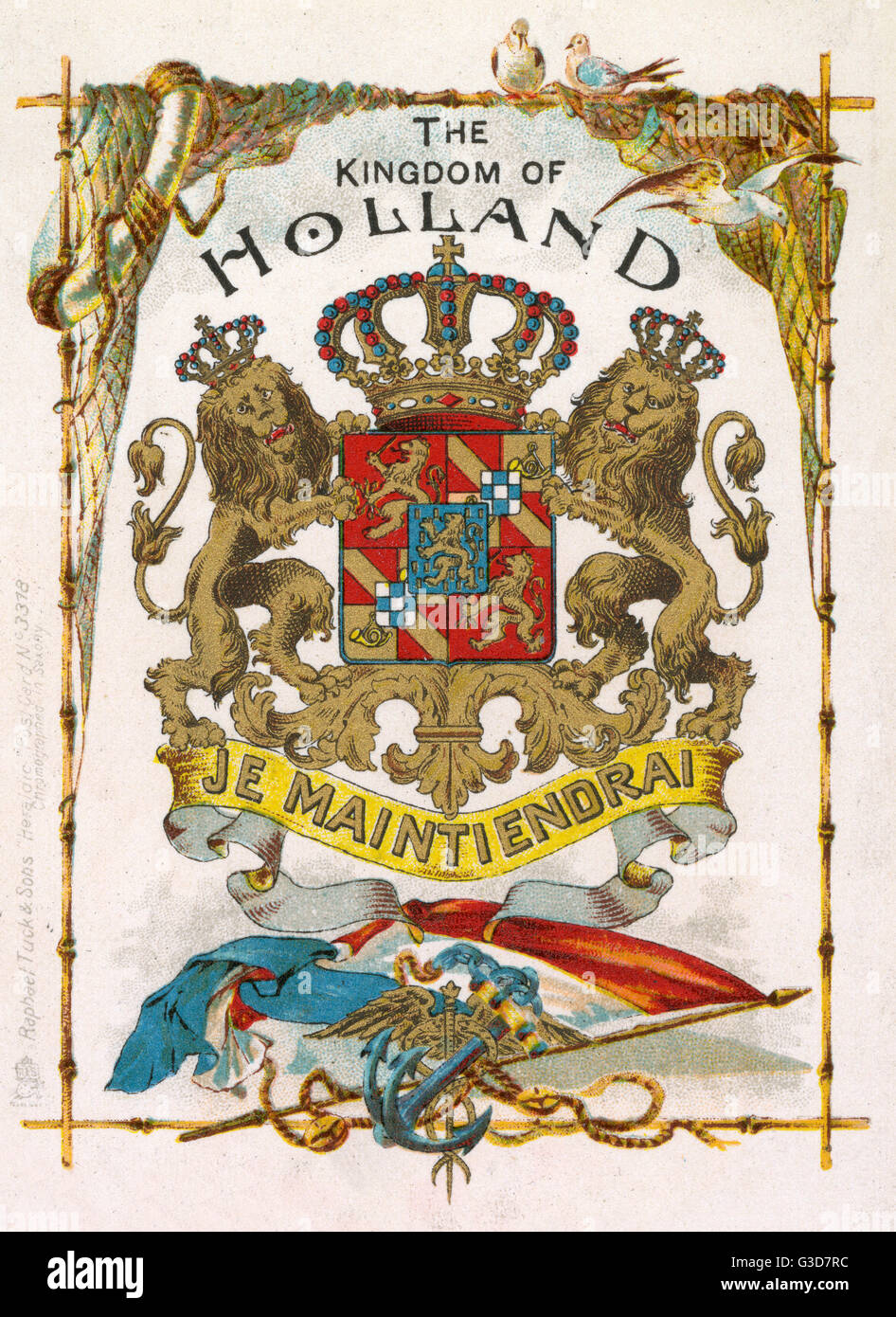 The Coat of Arms of The Netherlands Date: circa 1900 Stock Photo - Alamy