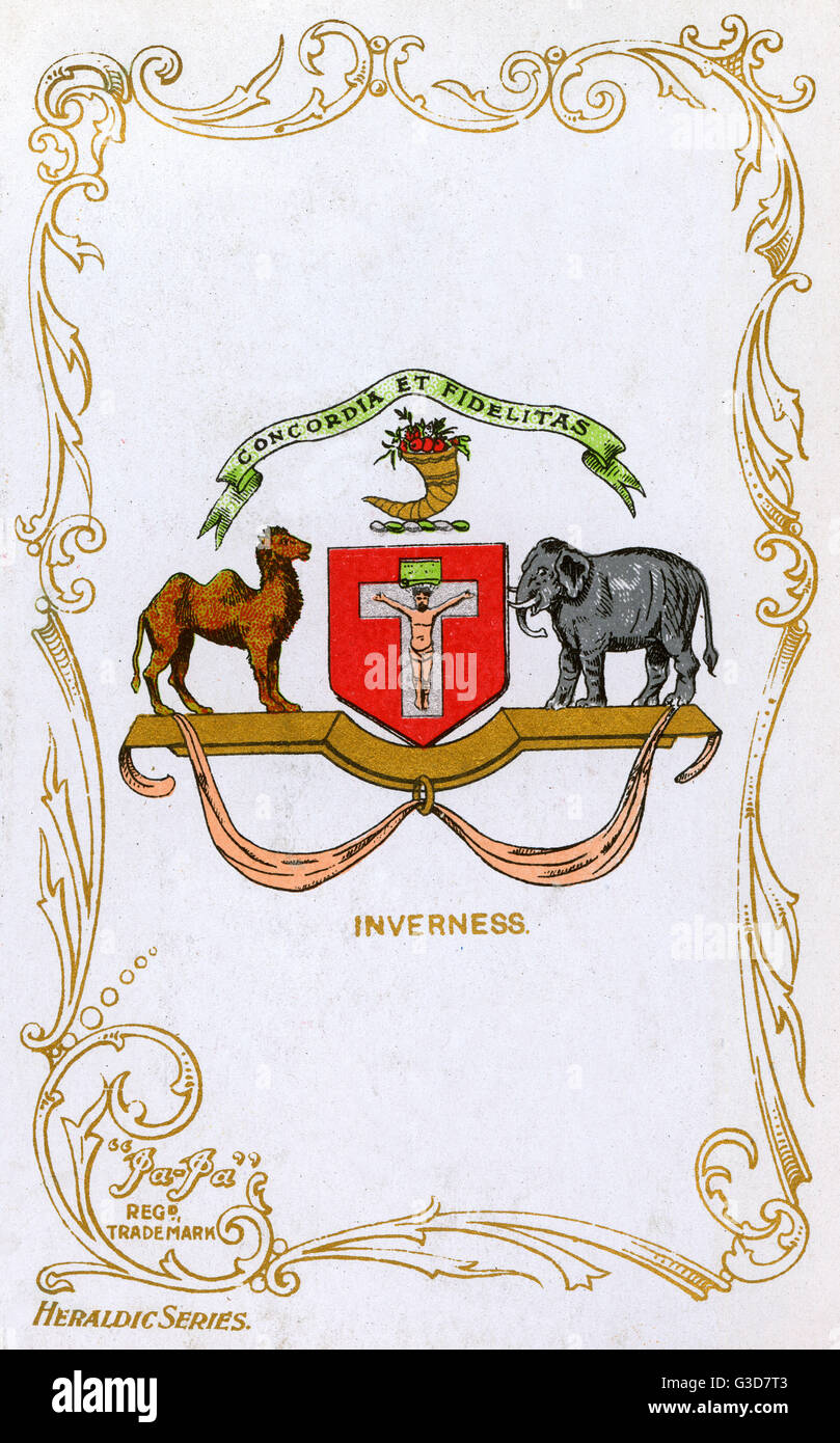 The Coat of Arms of Inverness, Scotland Stock Photo - Alamy