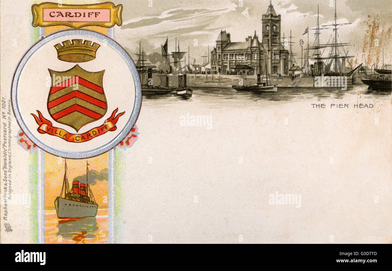 Cardiff coat of arms hi-res stock photography and images - Alamy