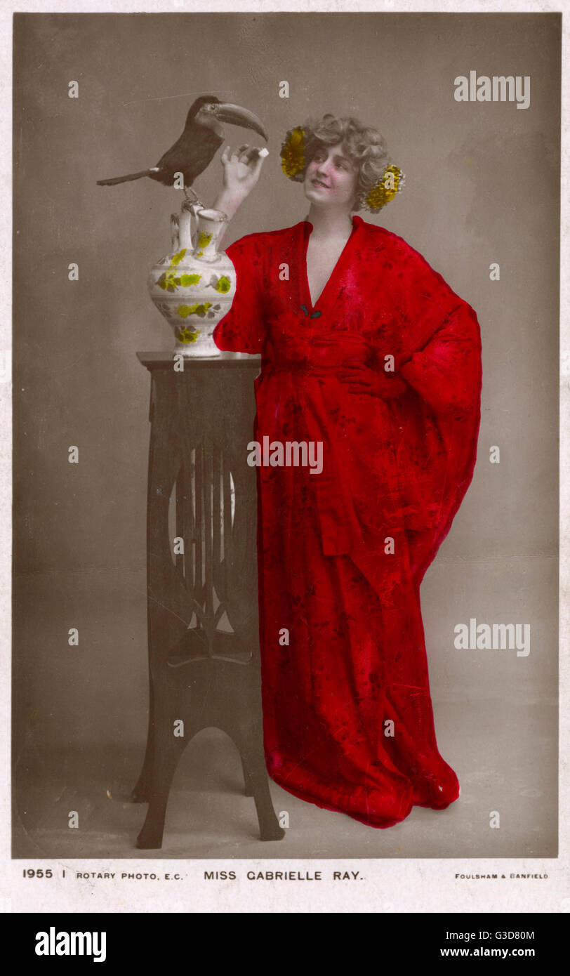 Miss Gabrielle Ray - Edwardian Singer and Actress Stock Photo - Alamy