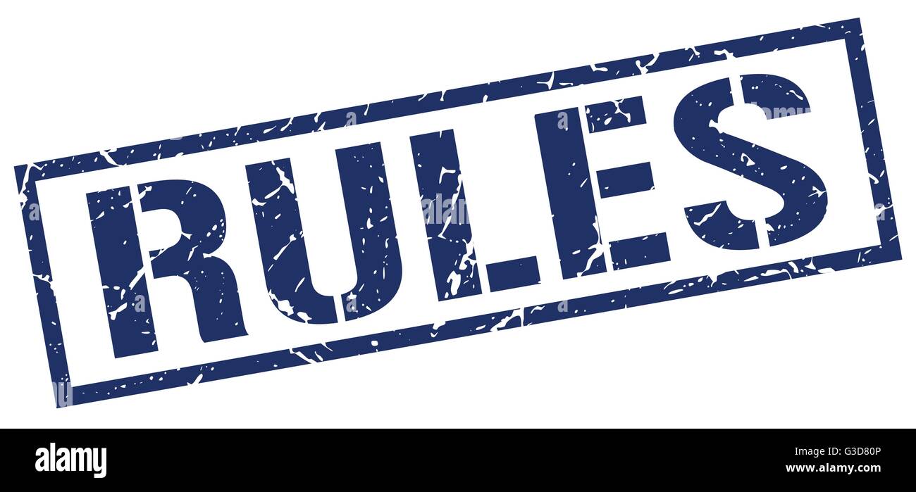 Rules square grunge stamp hi-res stock photography and images - Alamy