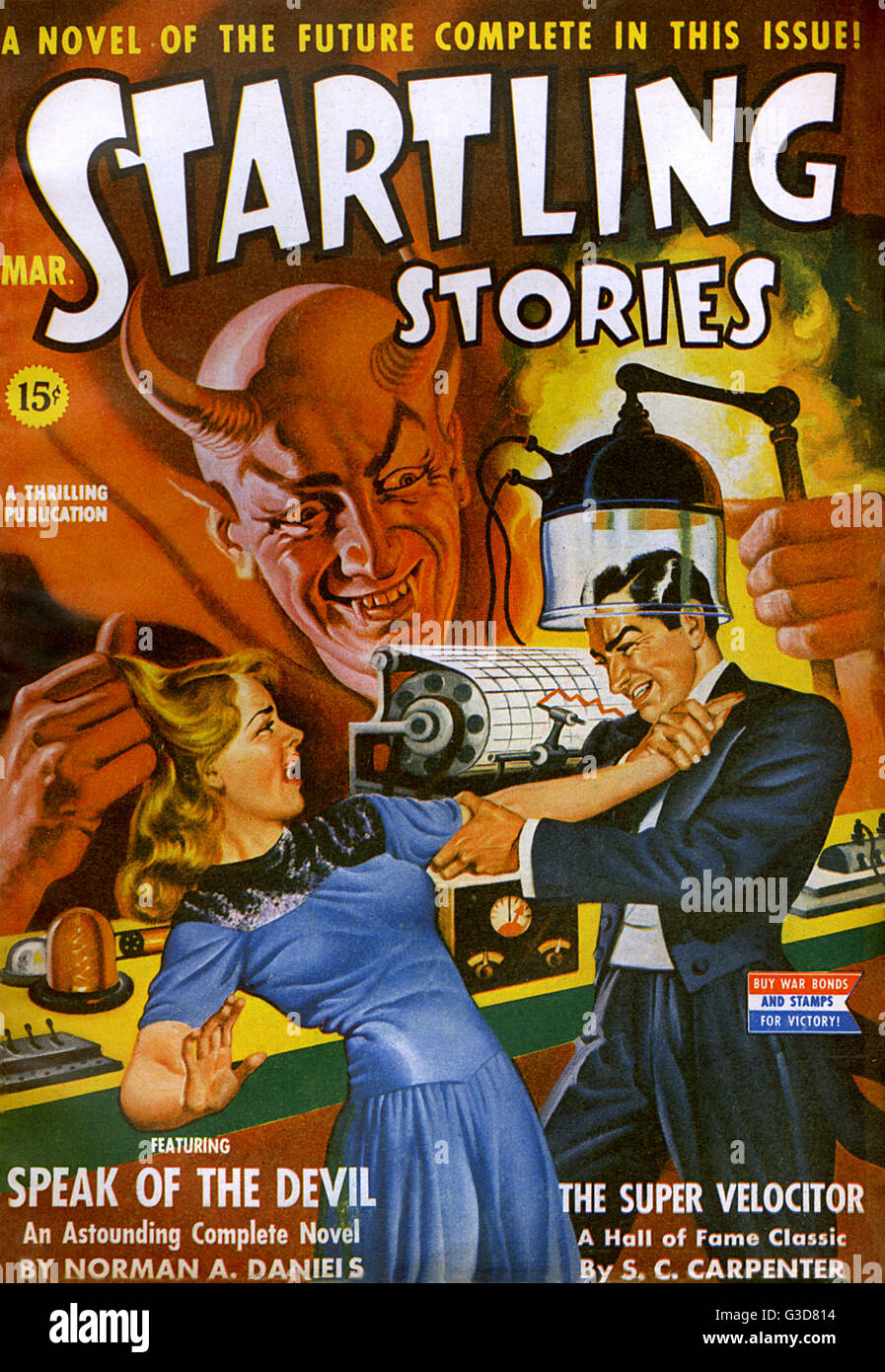 Startling Stories - Speak of the Devil Stock Photo - Alamy