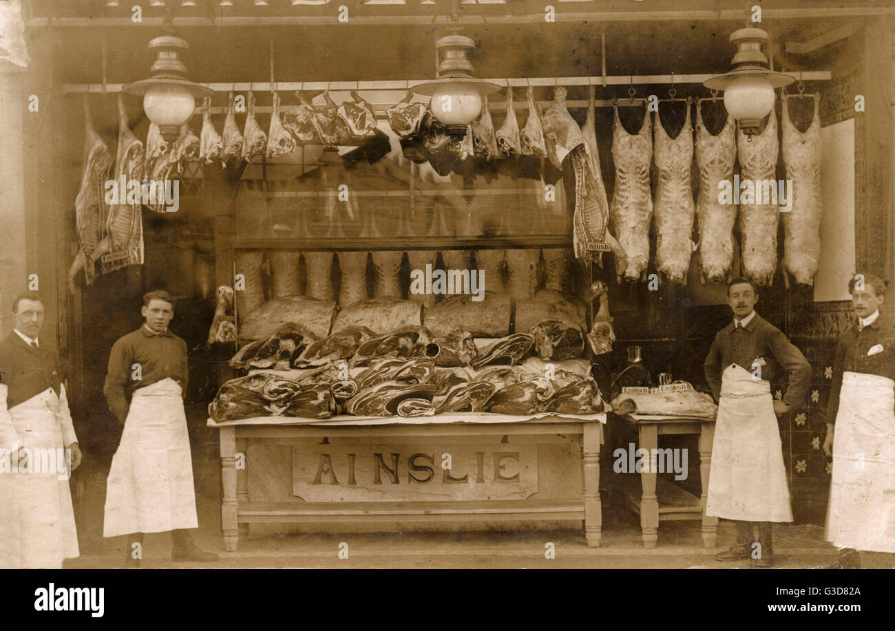 Meat 1900s hi-res stock photography and images - Alamy