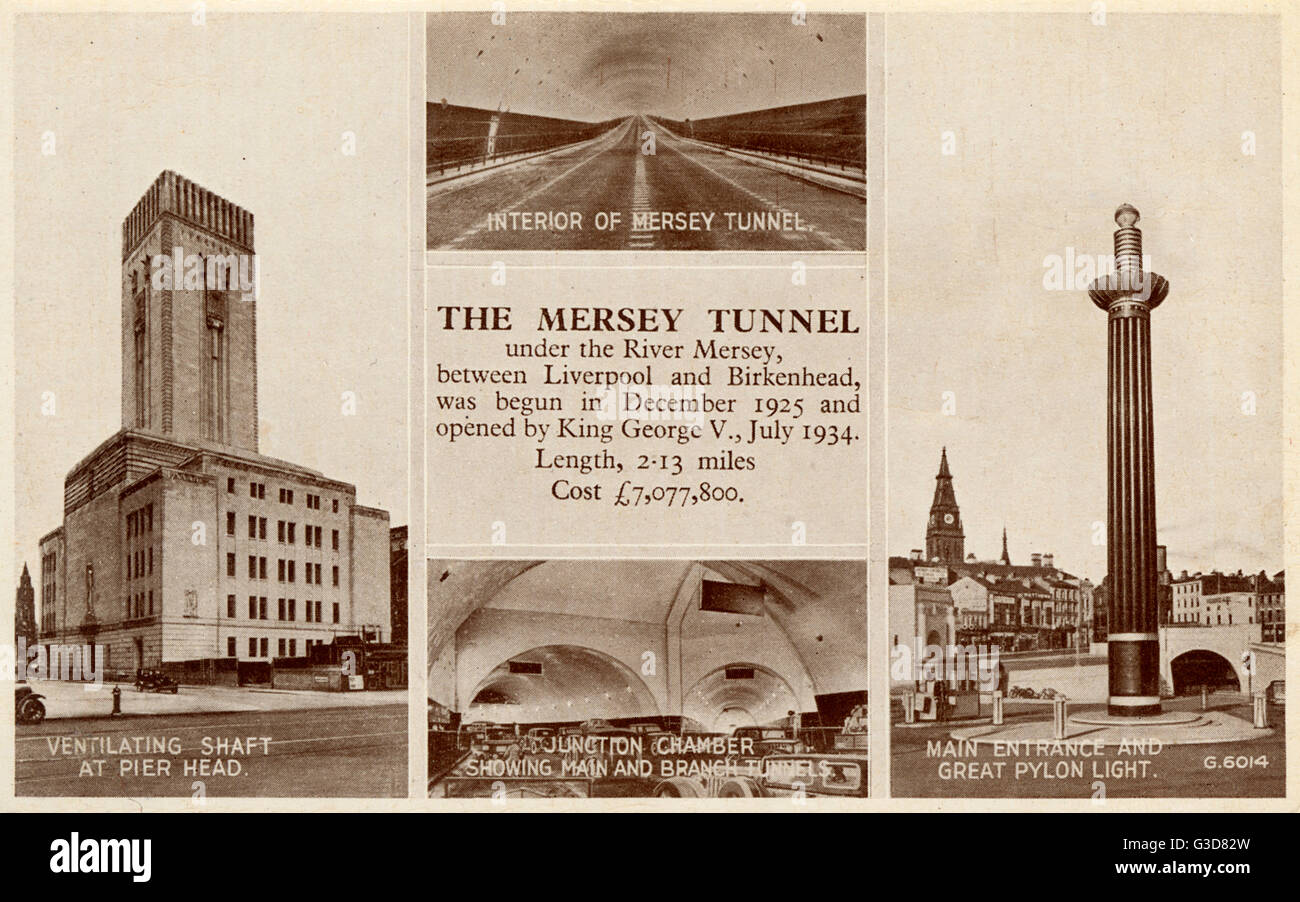 The Mersey Tunnel - under the River Mersey Stock Photo - Alamy