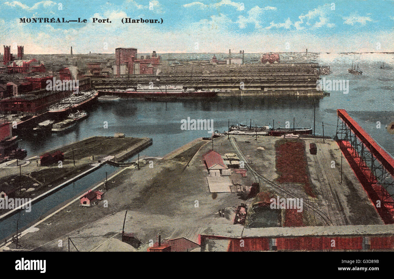 The Harbour / Port - Montreal, Canada Stock Photo - Alamy