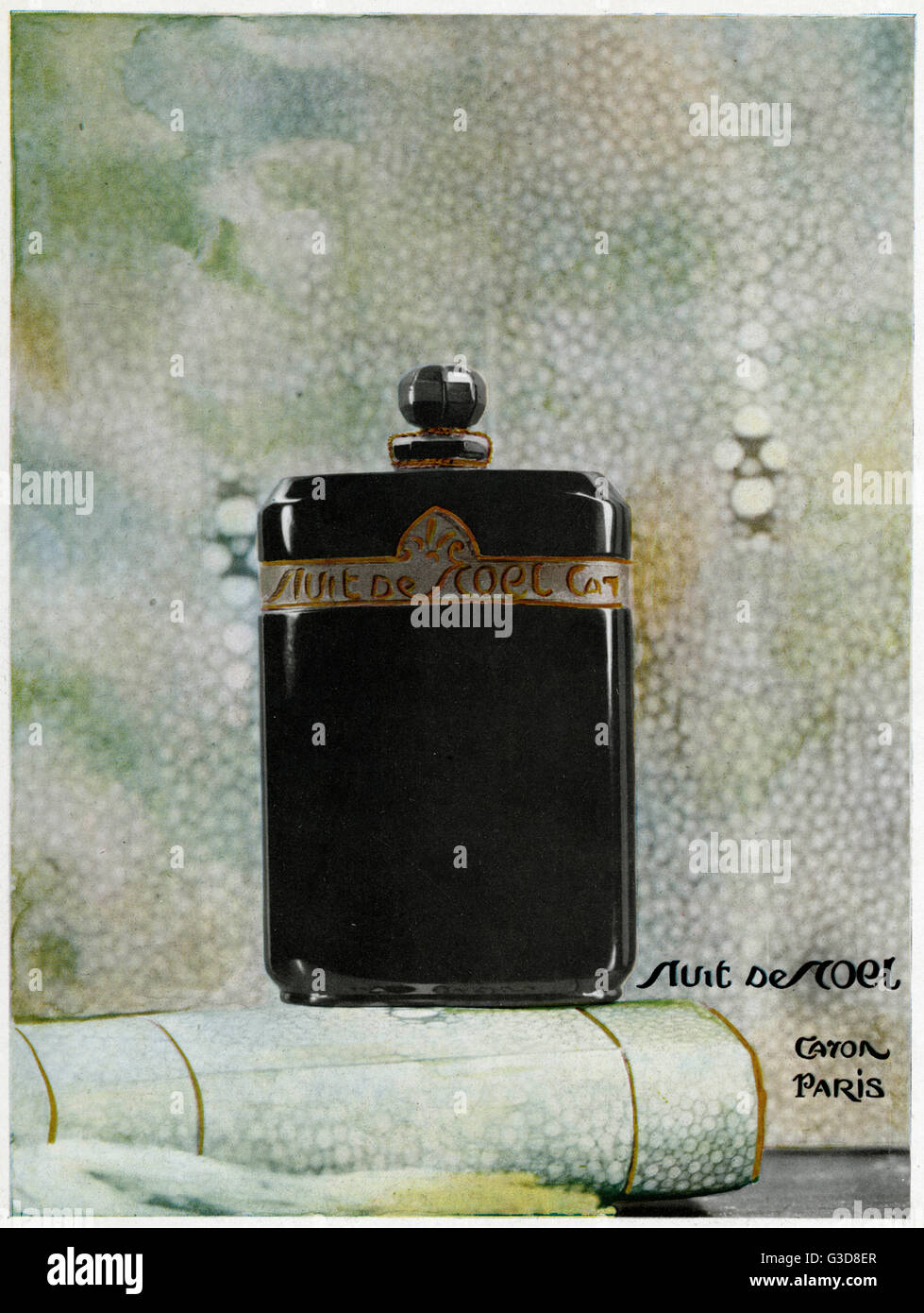Advertisement for Nuit de Noel perfume by Caron Stock Photo - Alamy