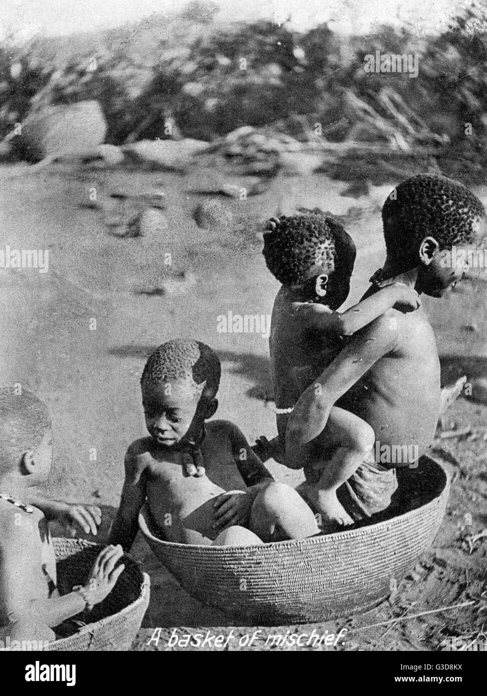 Native African Matabele children playing Stock Photo - Alamy