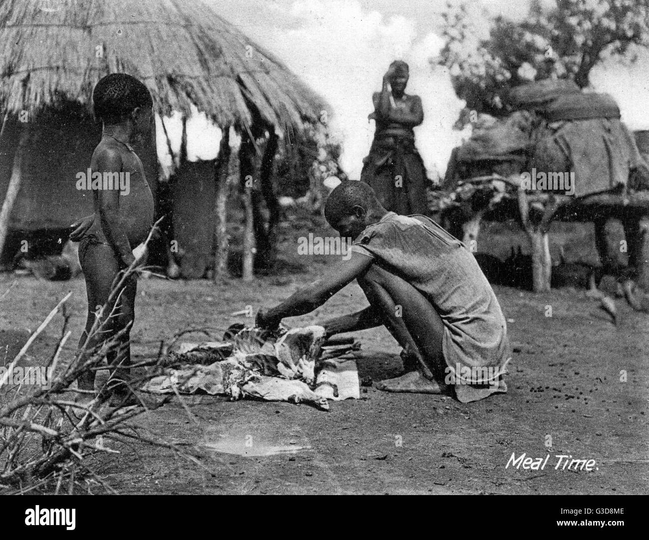 Native African Matabele family Stock Photo - Alamy