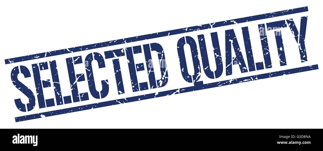 selected quality blue grunge square vintage rubber stamp Stock Vector Image & Art - Alamy