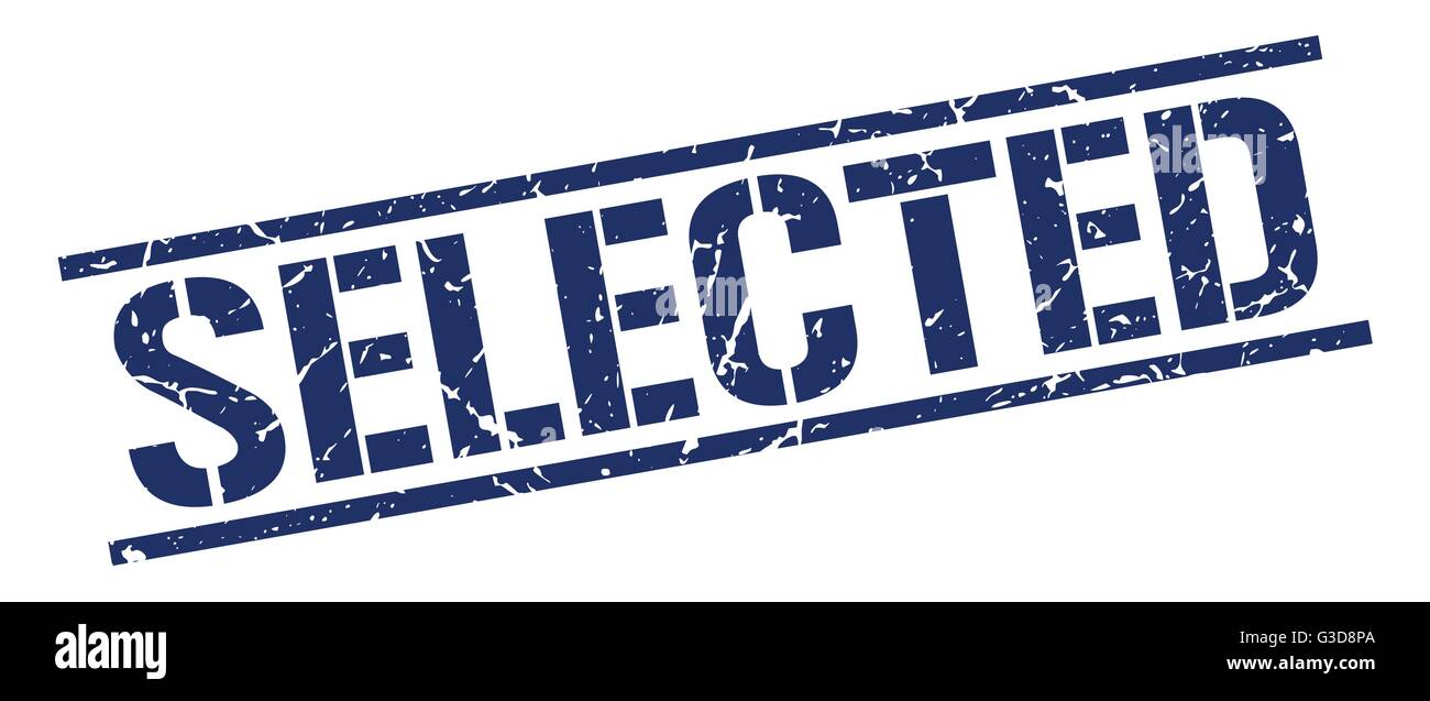 selected blue grunge square vintage rubber stamp Stock Vector Image & Art - Alamy