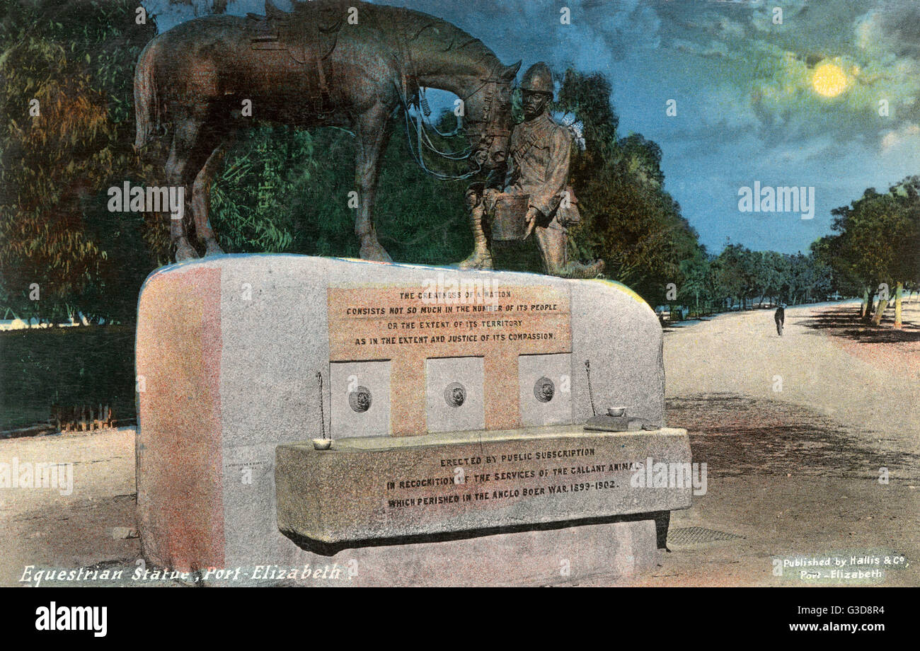 Horse Memorial, Port Elizabeth, South Africa Stock Photo - Alamy