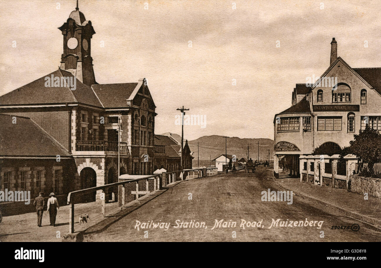 Railway station, Muizenberg, Cape Peninsula, South Africa Stock Photo ...