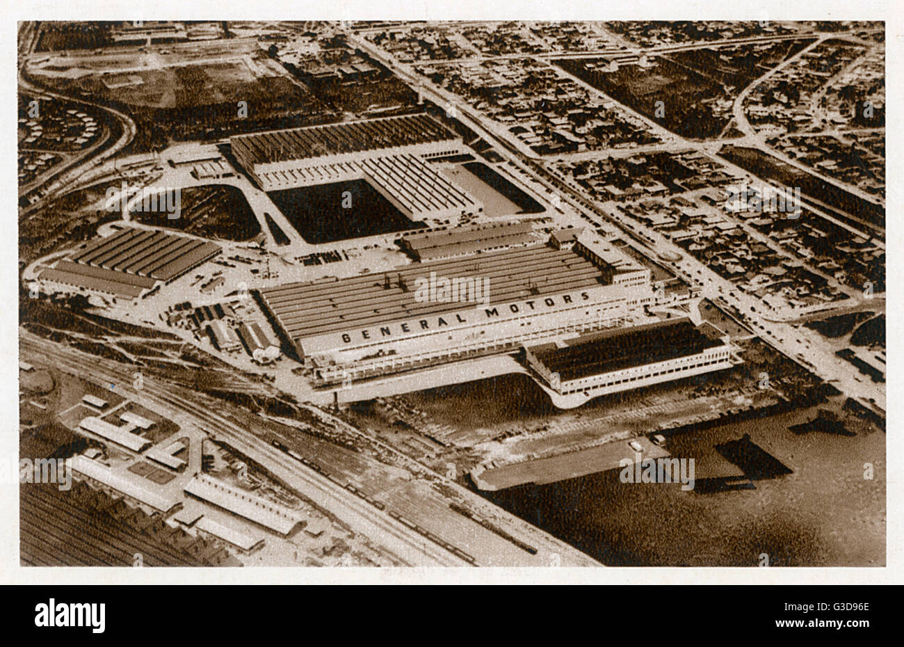 Aerial view of General Motors factory, South Africa Stock Photo - Alamy