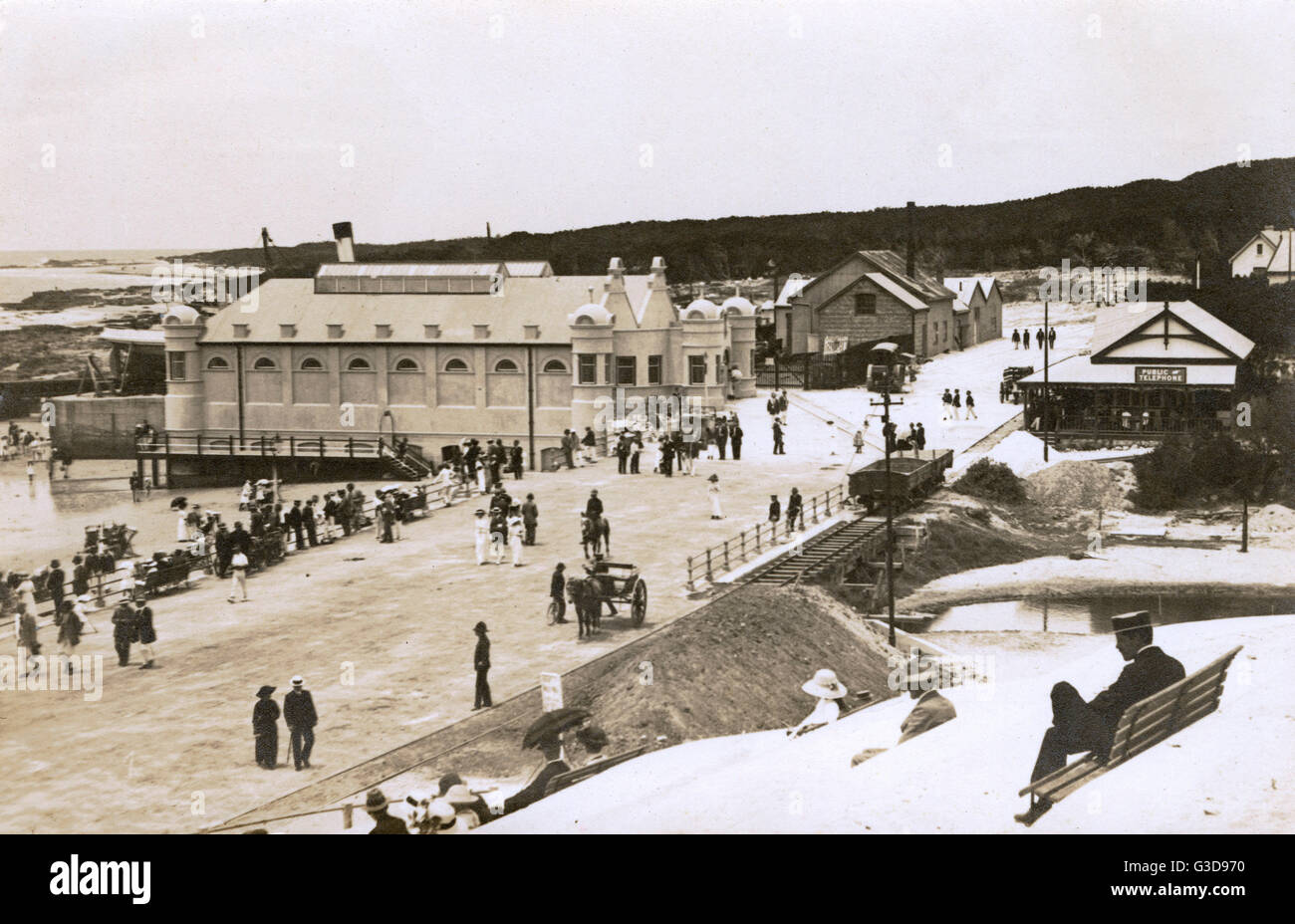 Bathing pavilion, Humewood, Port Elizabeth, South Africa Stock Photo ...
