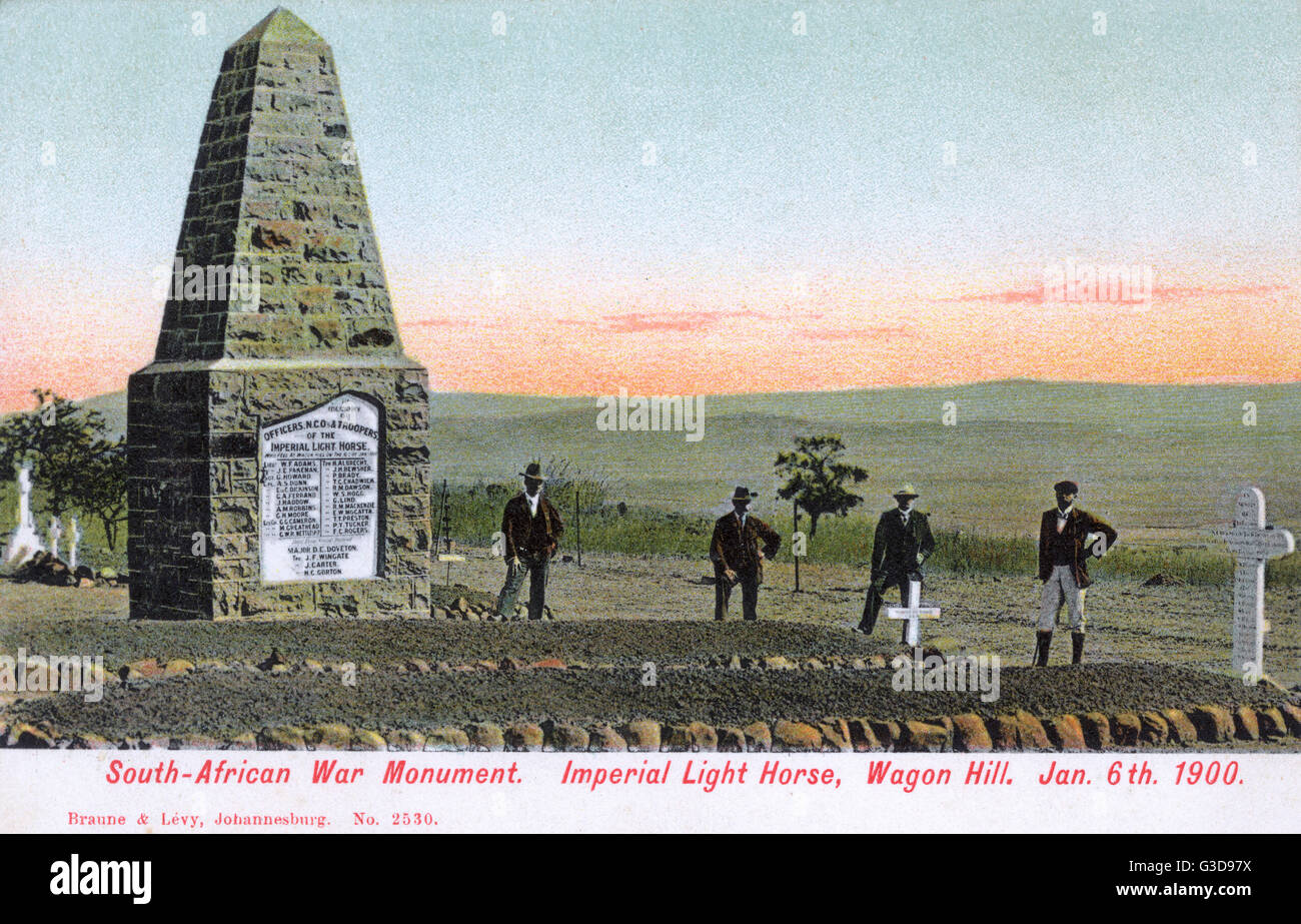 Wagon Hill memorial, Ladysmith, Natal Province, South Africa Stock ...
