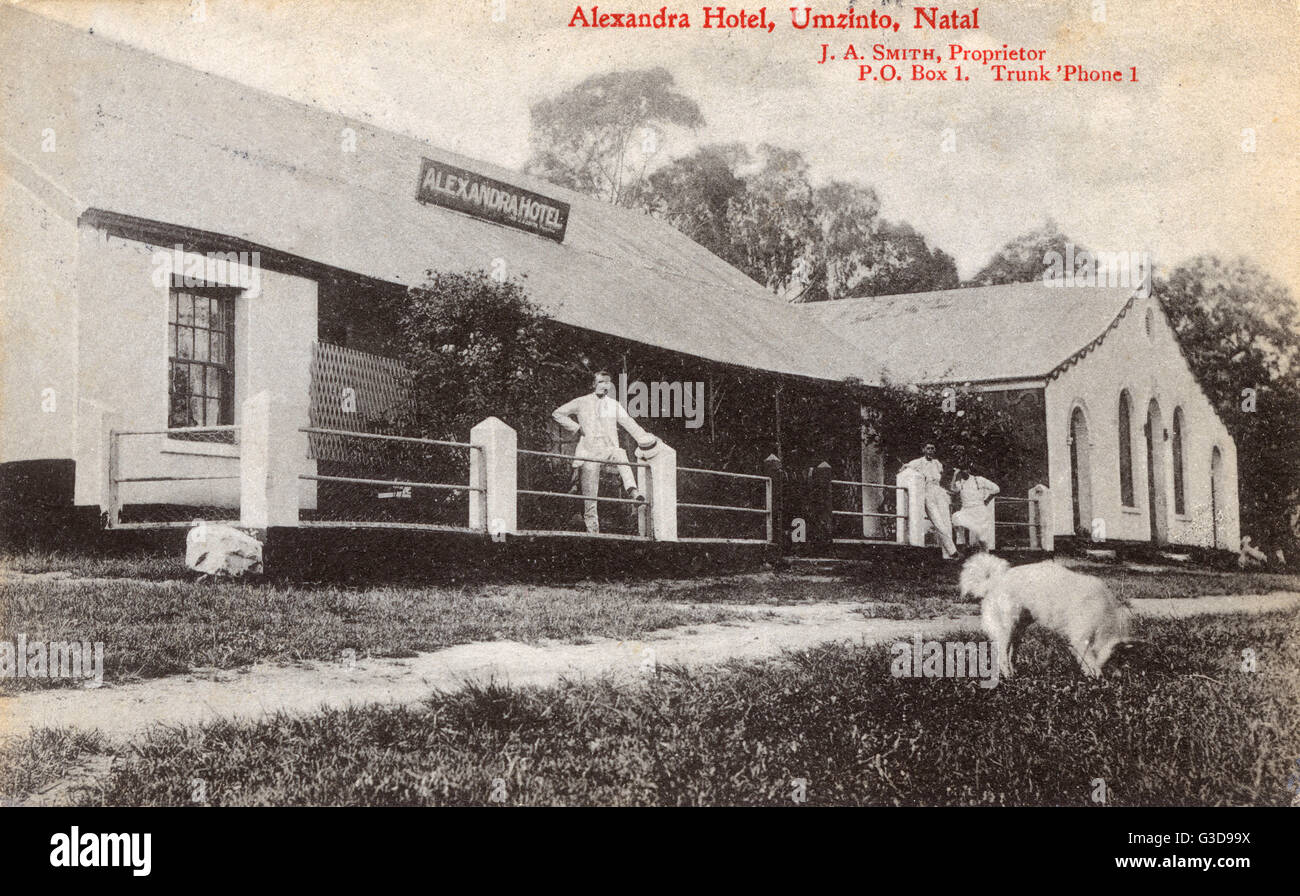 Alexandra Hotel, Umzinto, Natal Province, South Africa Stock Photo - Alamy