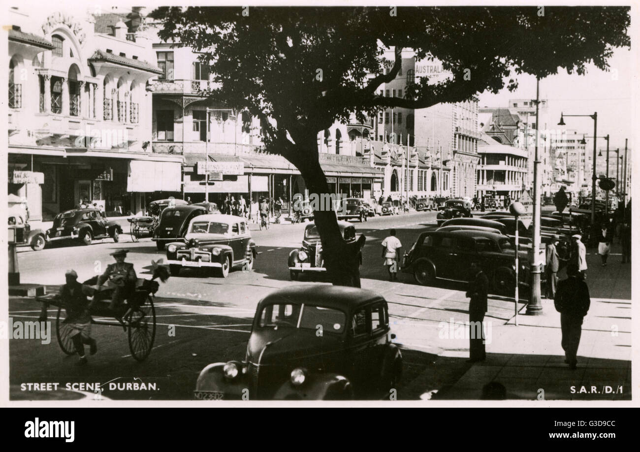 Street scene, Durban, Natal Province, South Africa Stock Photo - Alamy