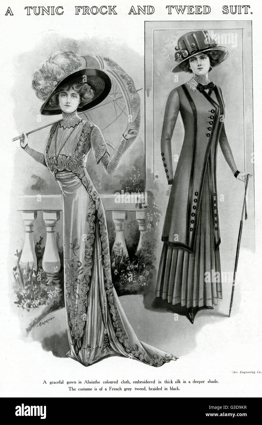 Women walking suit 1900s hi-res stock photography and images - Alamy