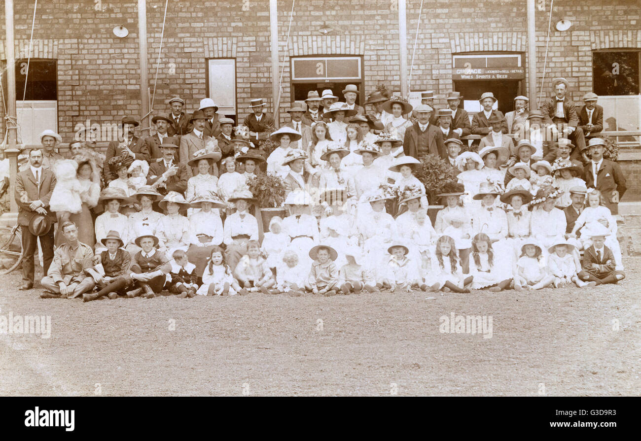 Group photo of Premier Diamond Mine personnel (owners, managers, wives ...