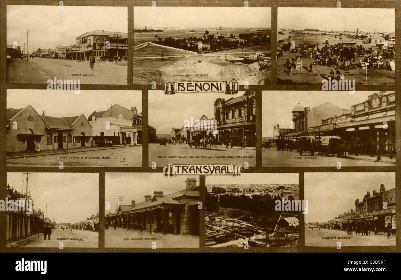 Ten views of Benoni, Transvaal, South Africa Stock Photo - Alamy