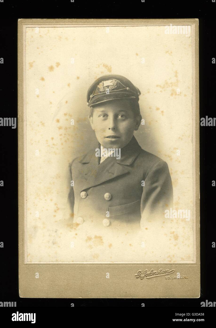 Portrait of a ship's boy Stock Photo - Alamy