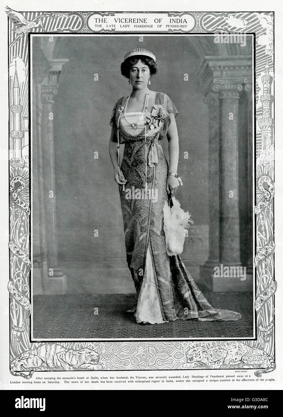 Lady Hardinge, Winifred Selina Sturt Hardinge Stock Photo - Alamy