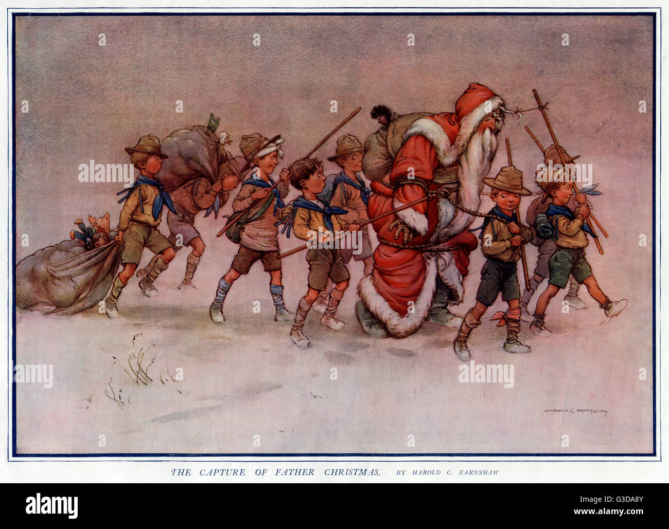 'The Capture of Father Christmas' by Harold C. Earnshaw. An ...