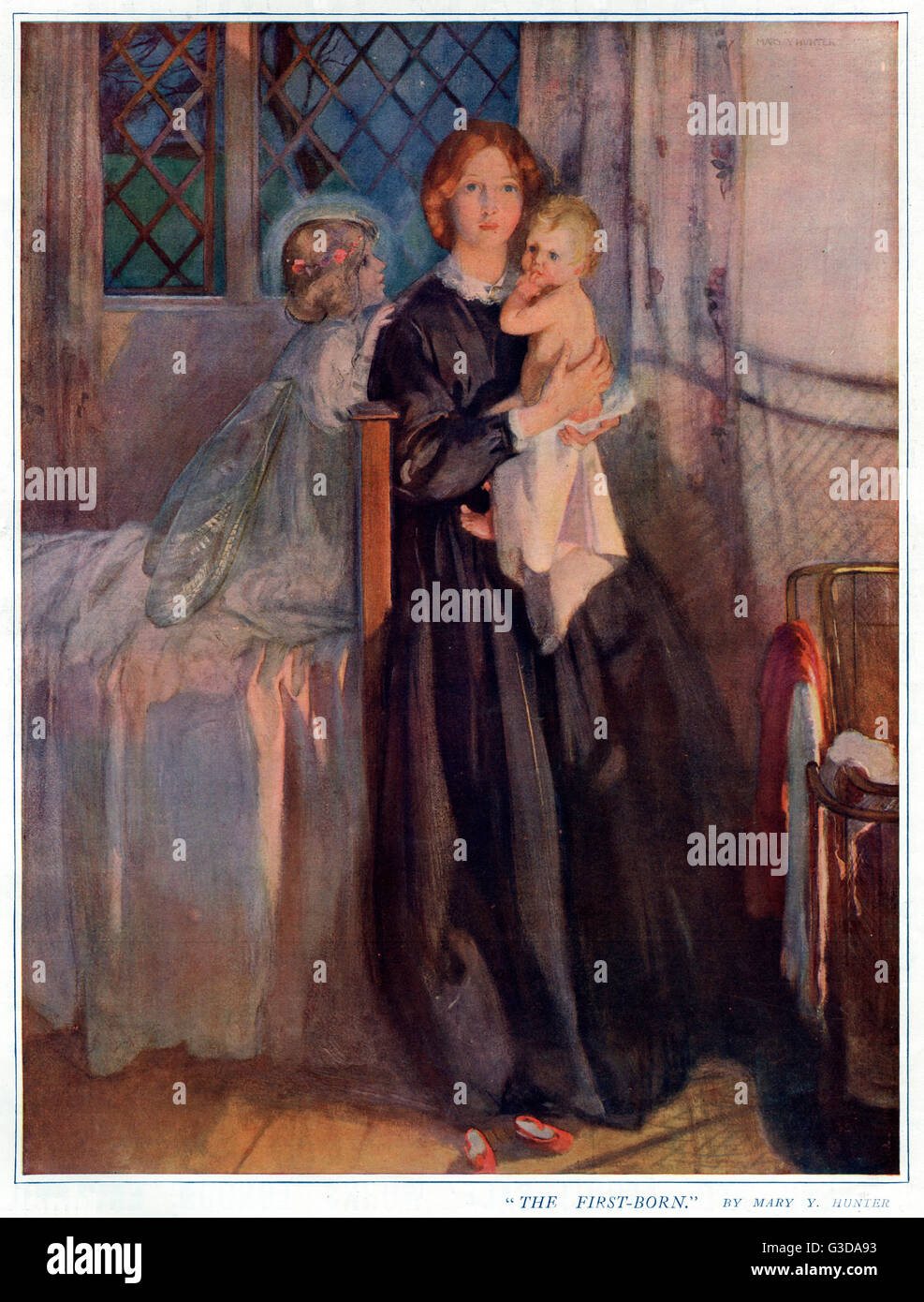 'The First Born' by Mary Y. Hunter Stock Photo - Alamy