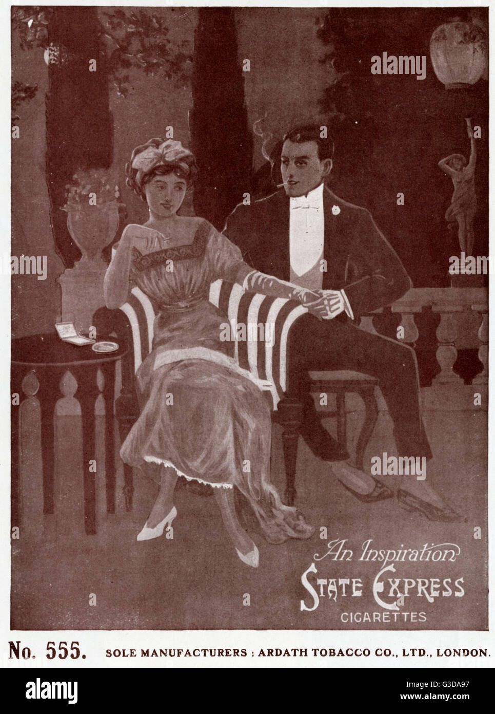 Advert for State Express Cigarettes 1912 Stock Photo - Alamy