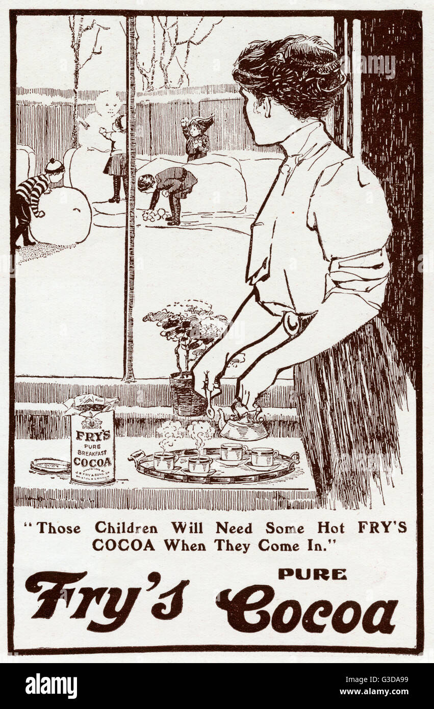 Frys cocoa advertisement hi-res stock photography and images - Alamy