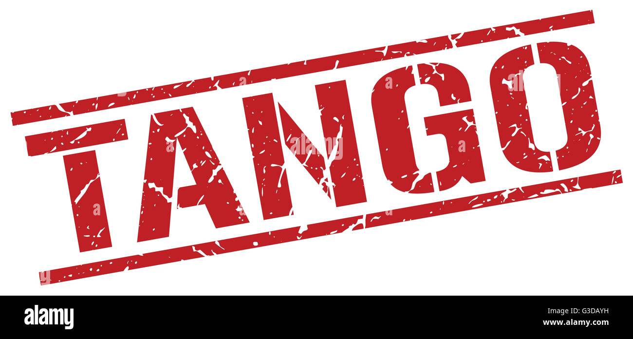 tango red grunge square vintage rubber stamp Stock Vector Image & Art ...