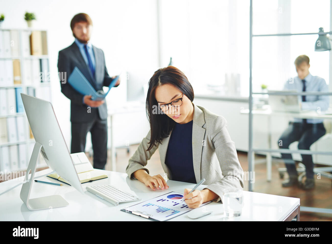 Adult and paperwork hi-res stock photography and images - Alamy