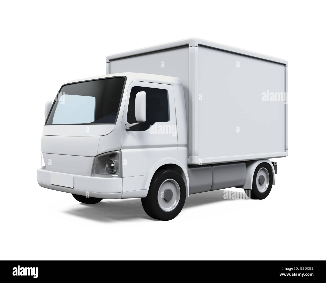 Delivery Van Isolated Stock Photo - Alamy