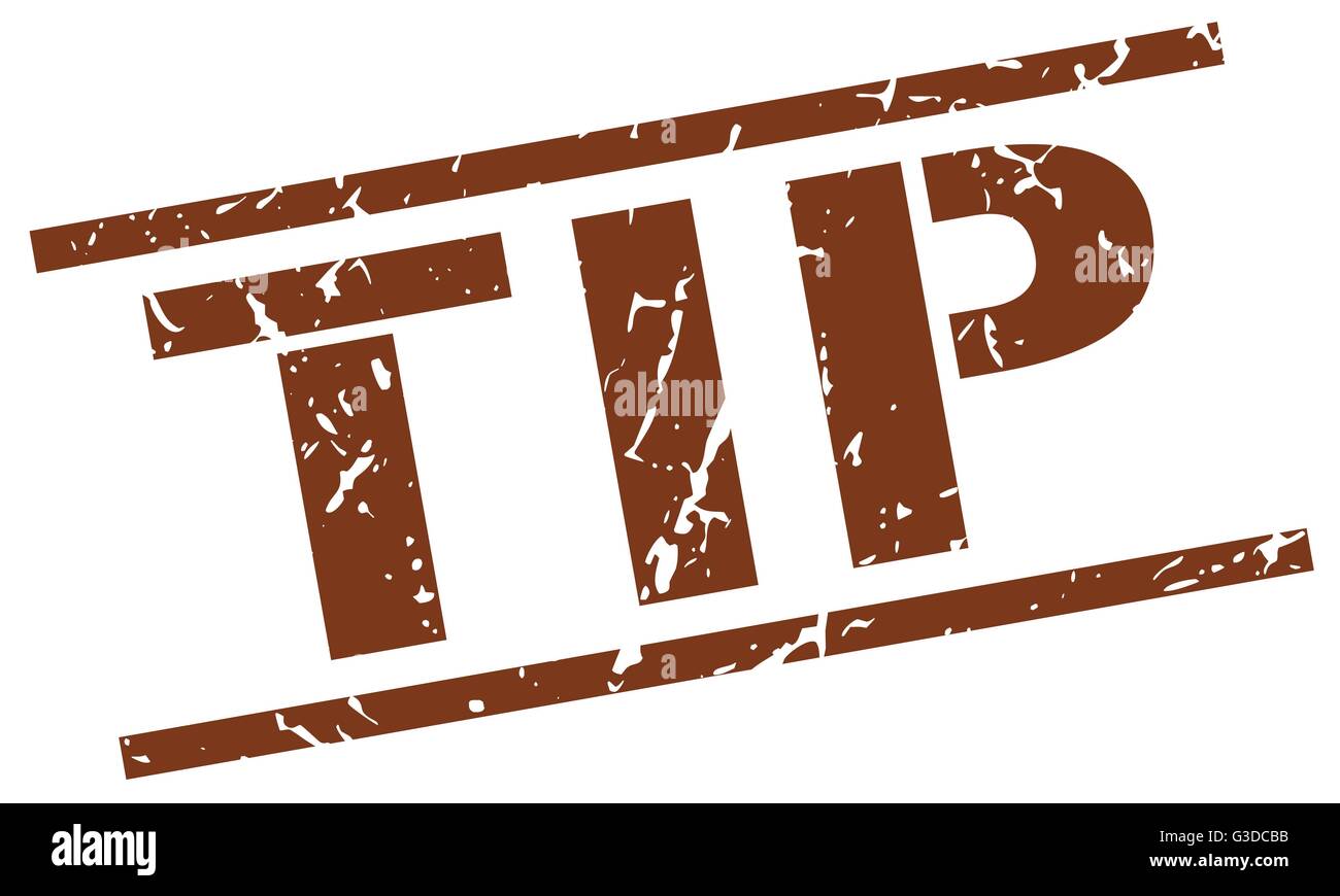 tip brown grunge square vintage rubber stamp Stock Vector Image & Art ...