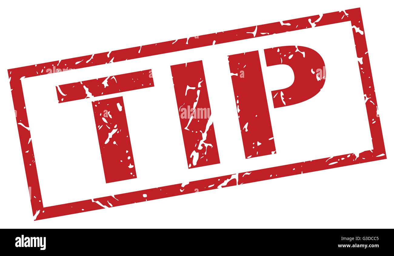 tip red grunge square vintage rubber stamp Stock Vector Image & Art - Alamy