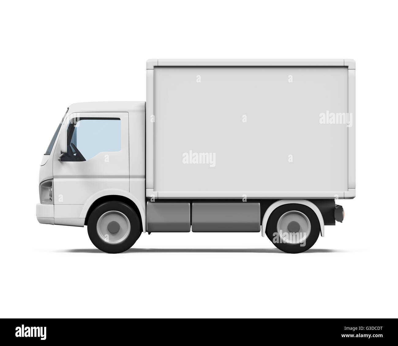 Delivery Van Isolated Stock Photo - Alamy