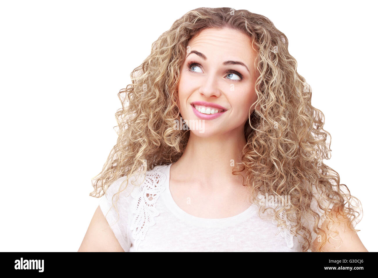 Portrait of curvy girl Stock Photo - Alamy