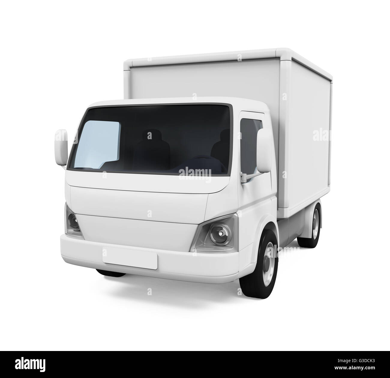 Delivery Van Isolated Stock Photo - Alamy