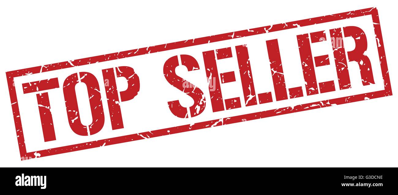 top seller red grunge square vintage rubber stamp Stock Vector Image ...
