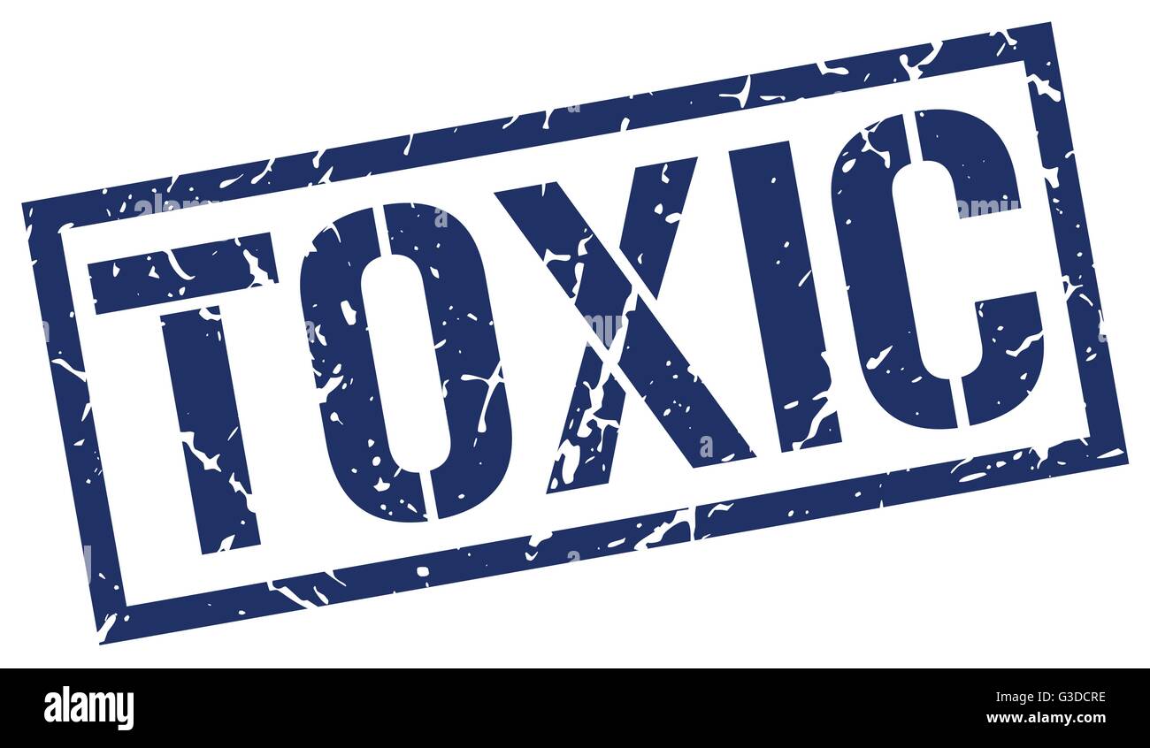 toxic blue grunge square vintage rubber stamp Stock Vector Image & Art ...