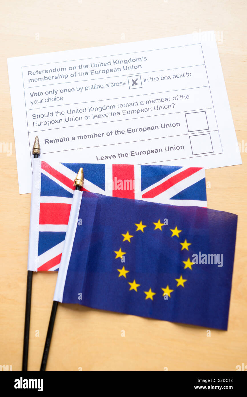 Referendum voting slip brexit hi-res stock photography and images - Alamy
