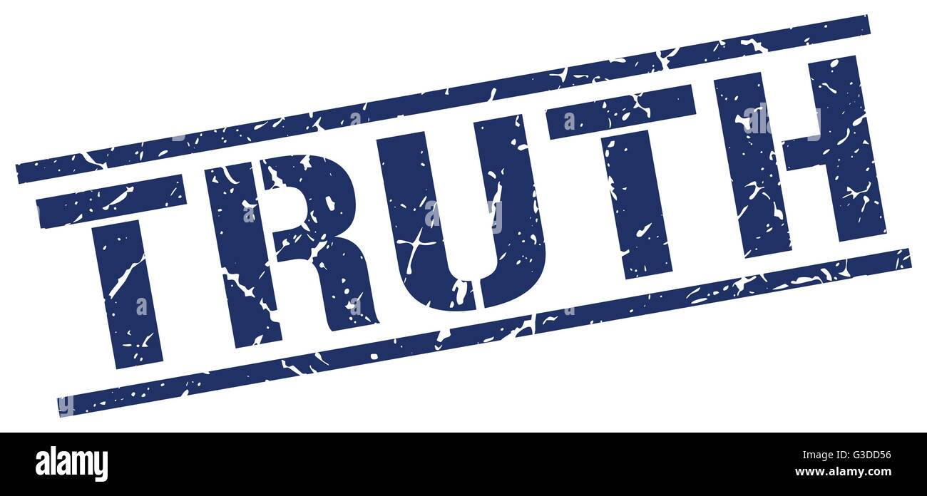 truth blue grunge square vintage rubber stamp Stock Vector Image & Art - Alamy