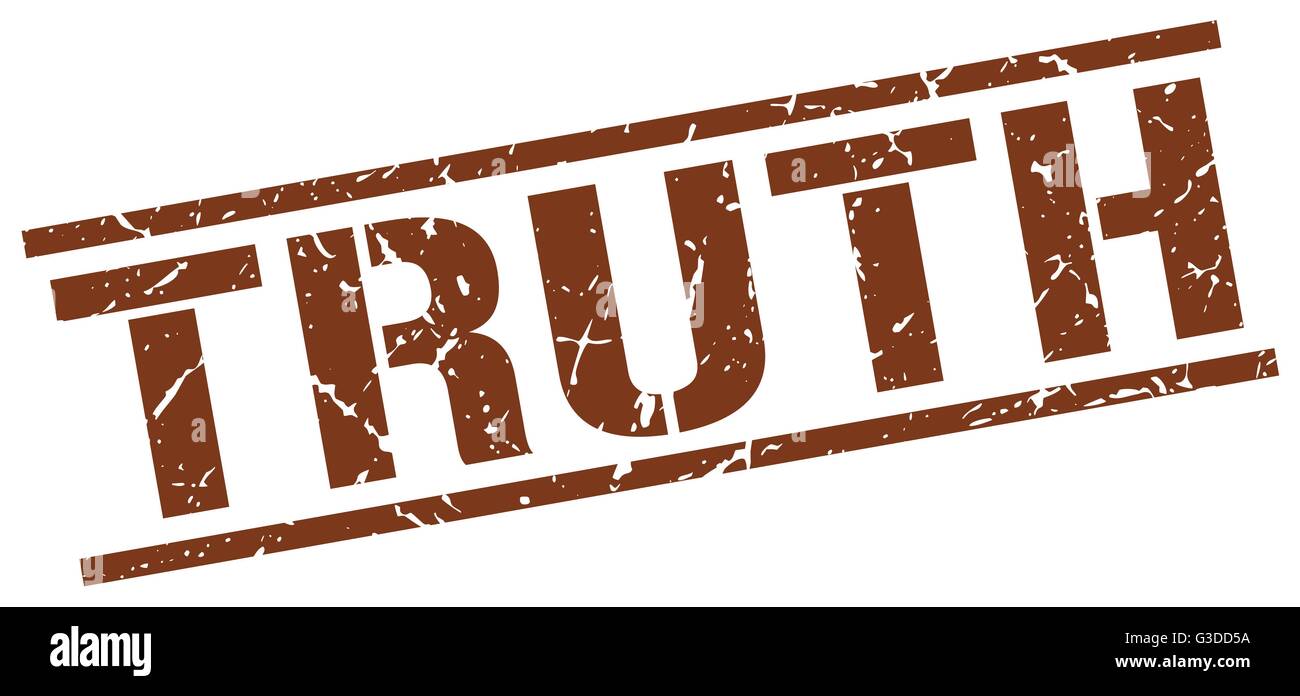 truth brown grunge square vintage rubber stamp Stock Vector Image & Art ...