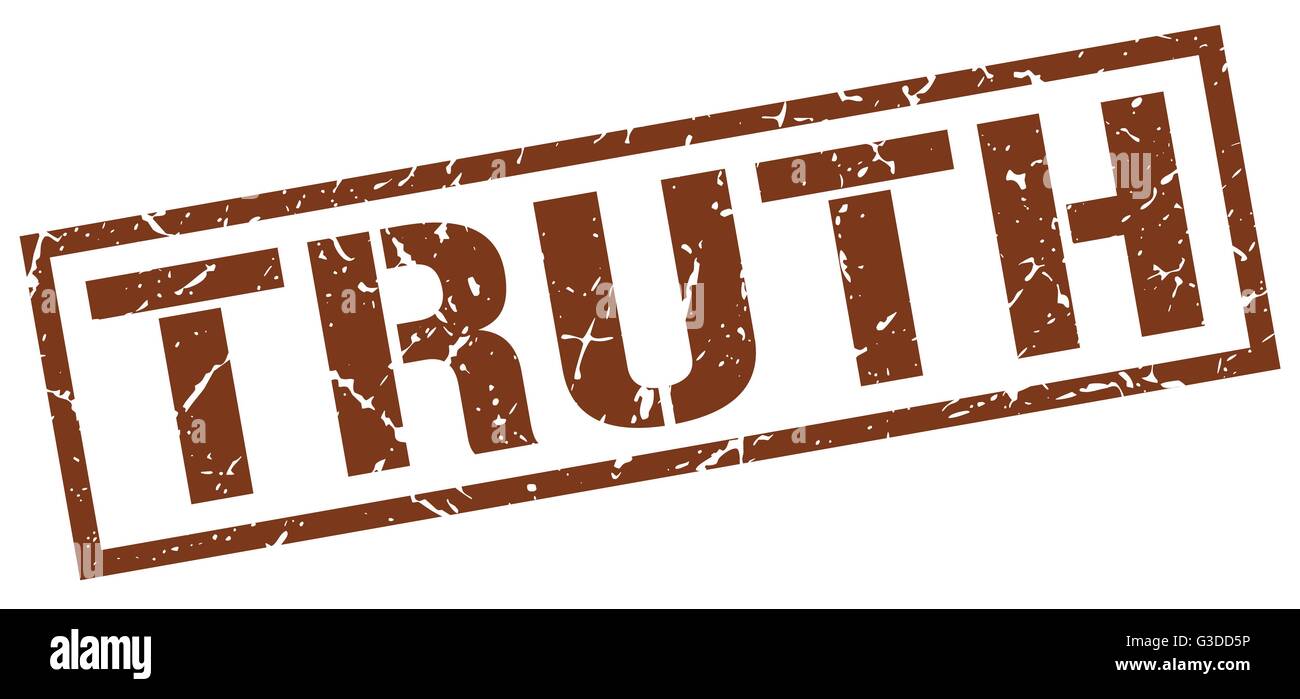 truth brown grunge square vintage rubber stamp Stock Vector Image & Art ...