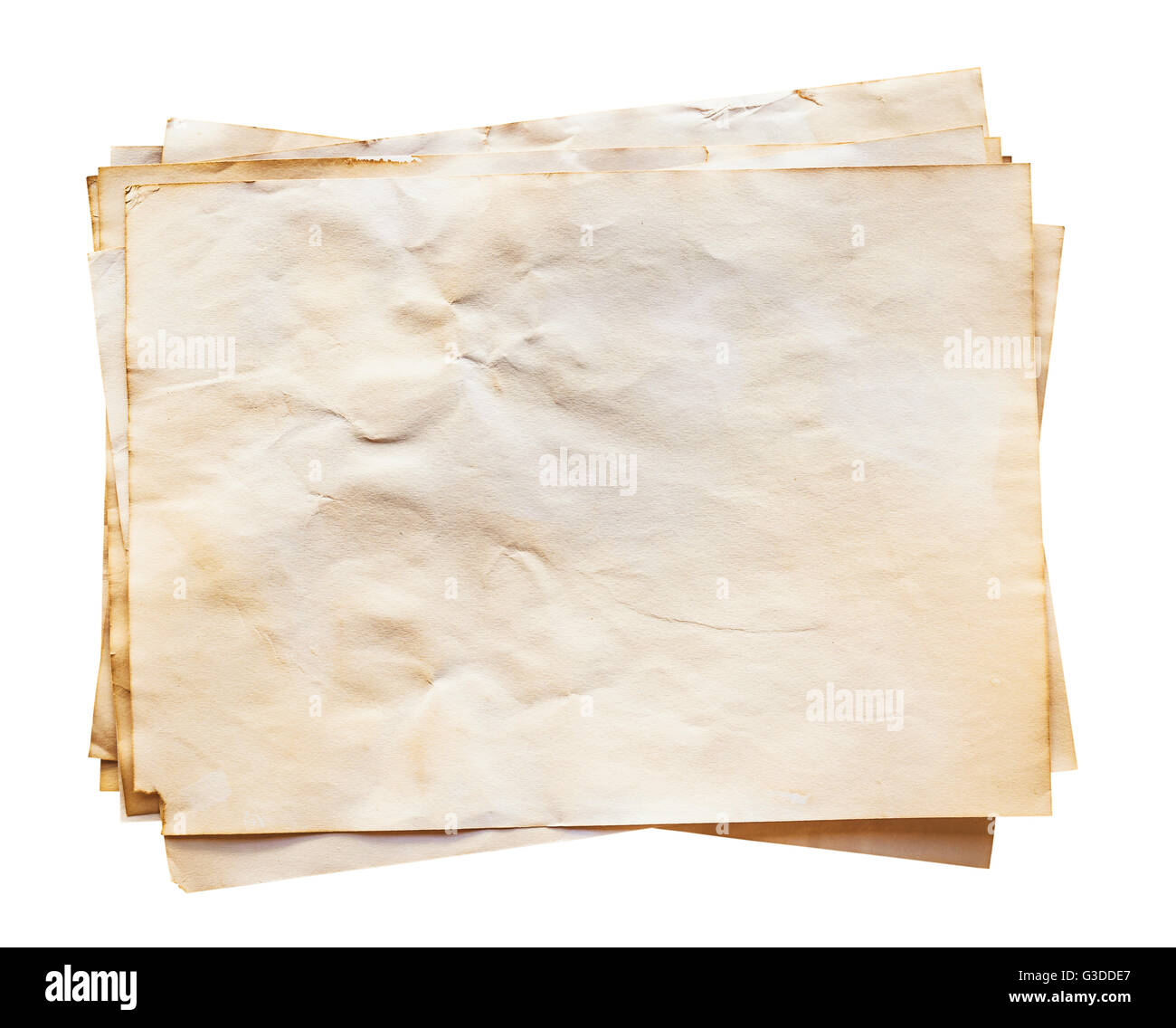 Vintage paper background isolated - (clipping path included Stock Photo ...