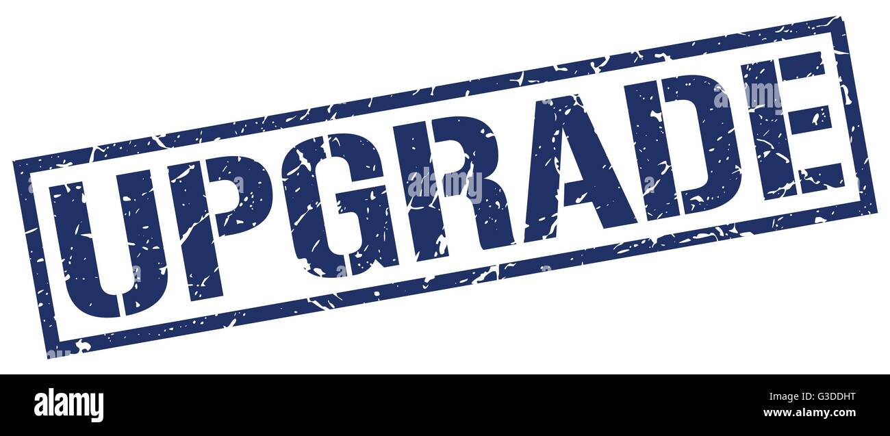 Upgrade square stamp grunge Stock Vector Images - Alamy